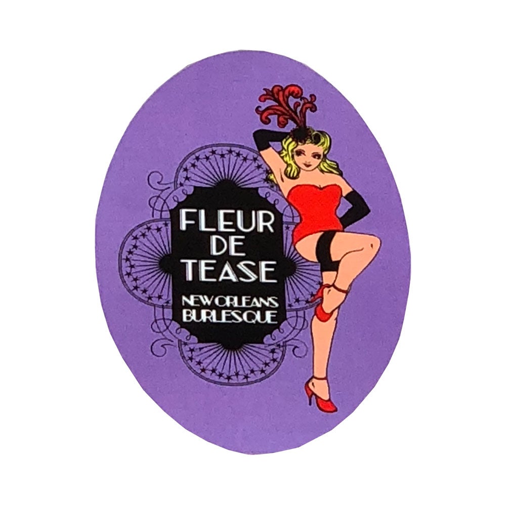Fleur De Tease Sticker | Trixie's Burlesque Boutique
